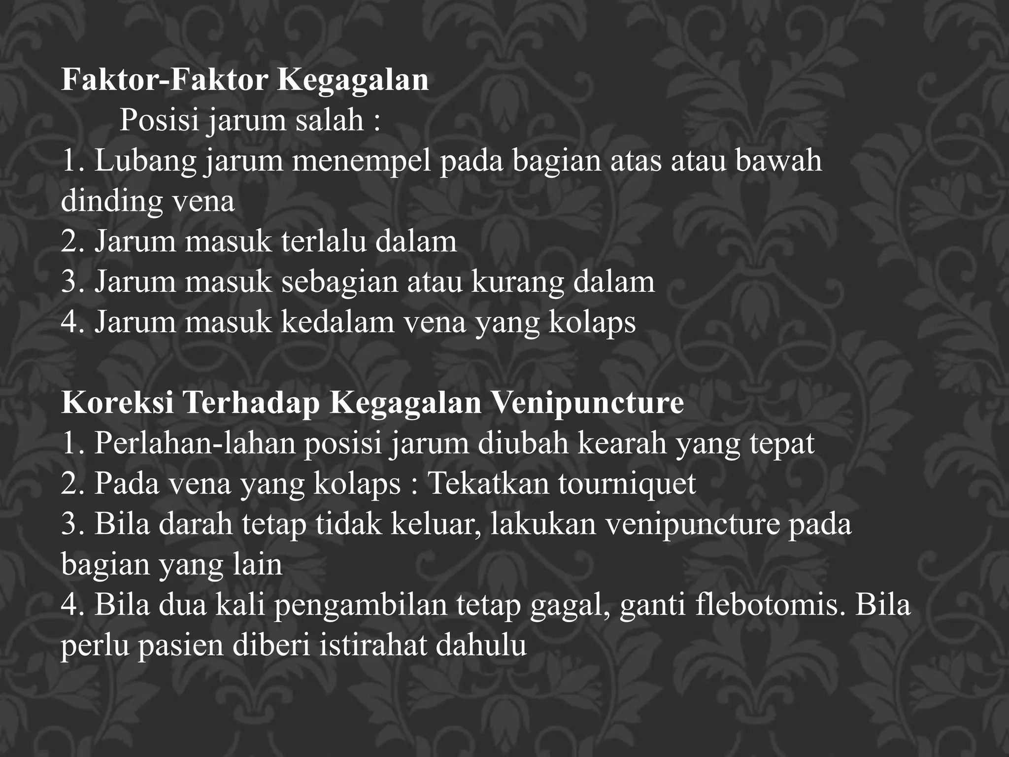 Plebotomi - teknik pengambilan darah vena | PPTX