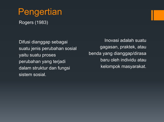 Revisiteori difusi inovasi | PPTX