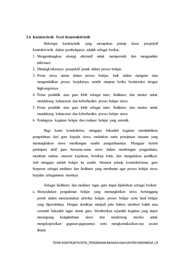 Revisi teori konstruktivistik baru tik 3 c | PDF