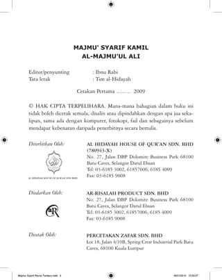 Revisi terakhir majmu syarif besar | PDF