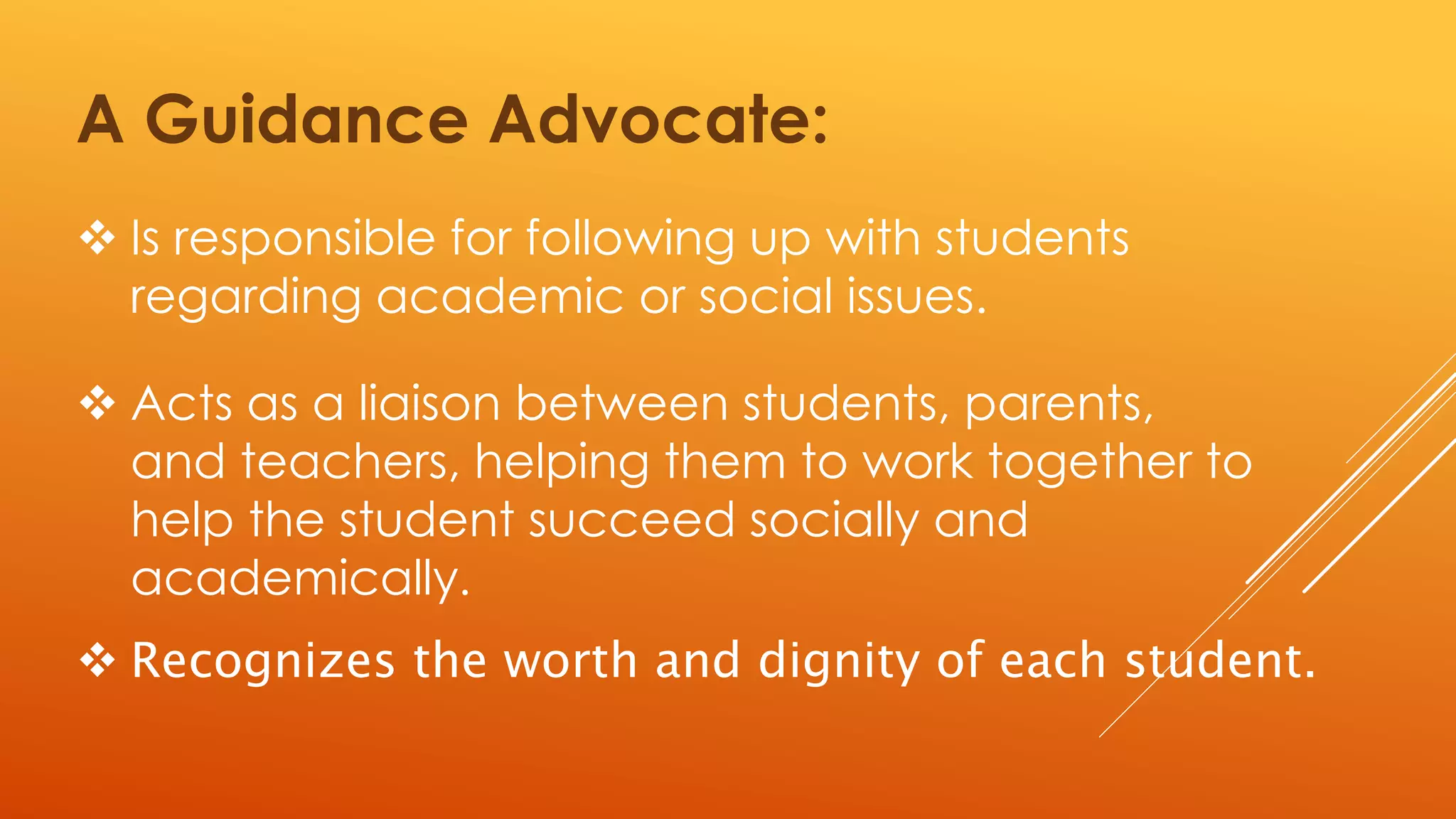 Revisiting the Guidance Advocate in Every Teacher | PDF