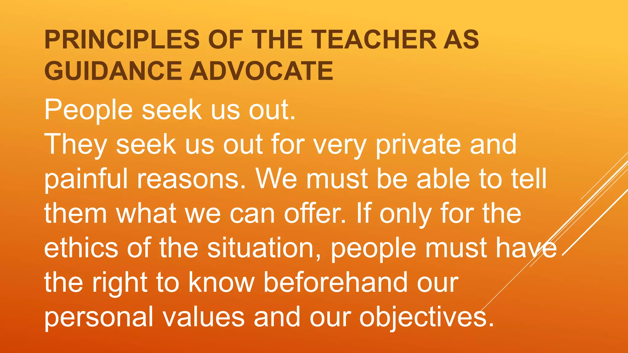 Revisiting the Guidance Advocate in Every Teacher | PDF