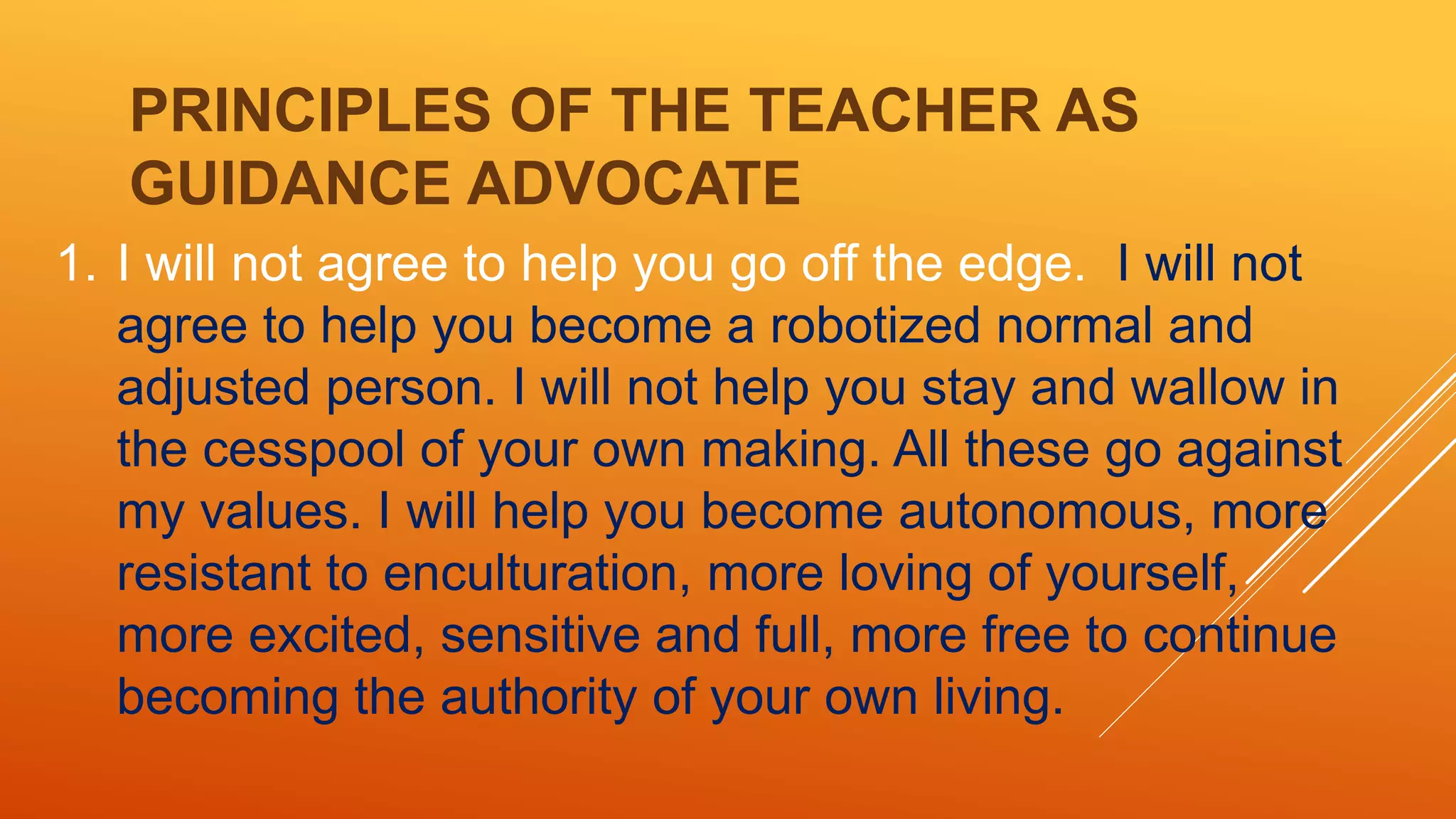 Revisiting the Guidance Advocate in Every Teacher | PDF