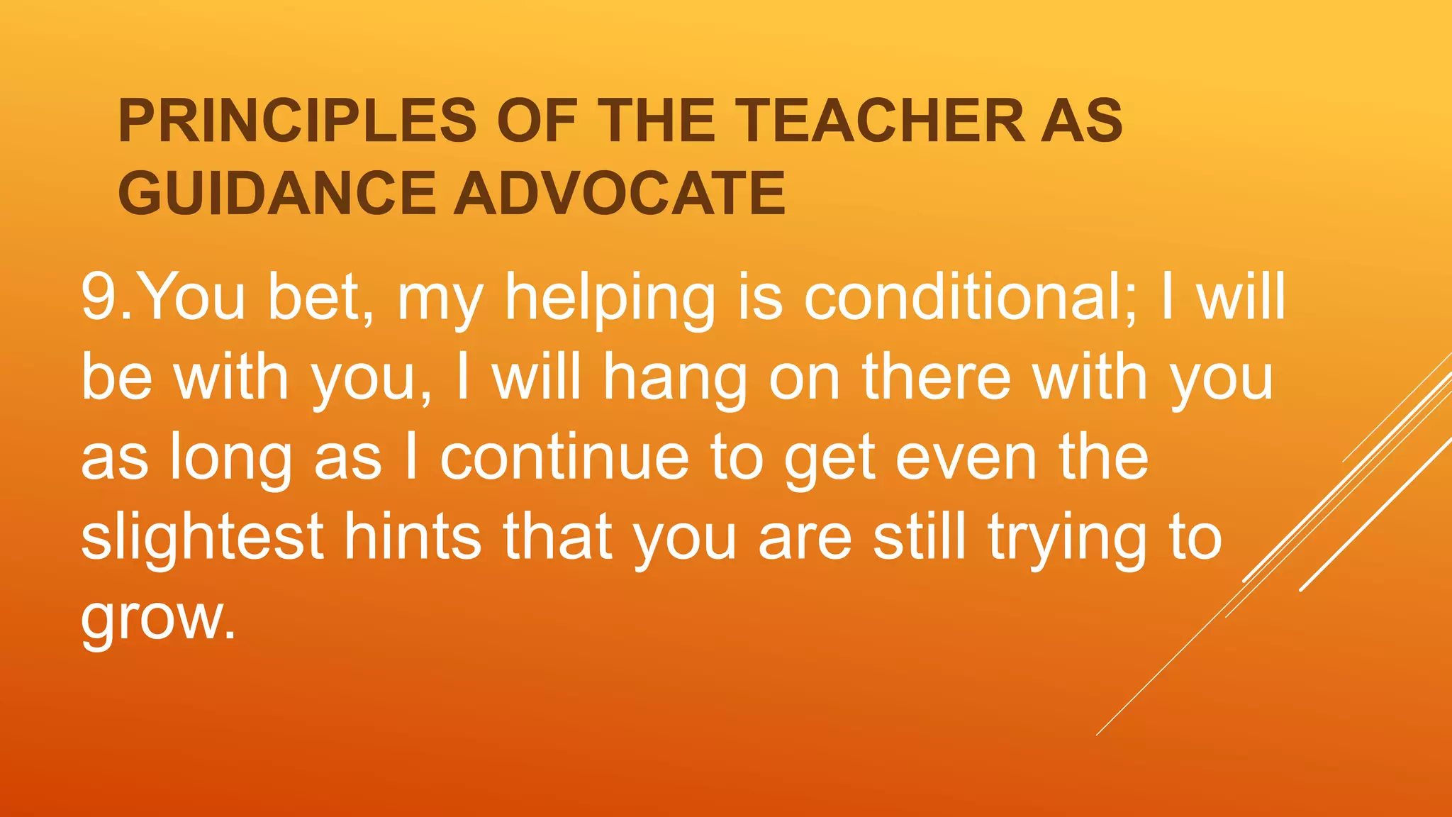 Revisiting the Guidance Advocate in Every Teacher | PDF
