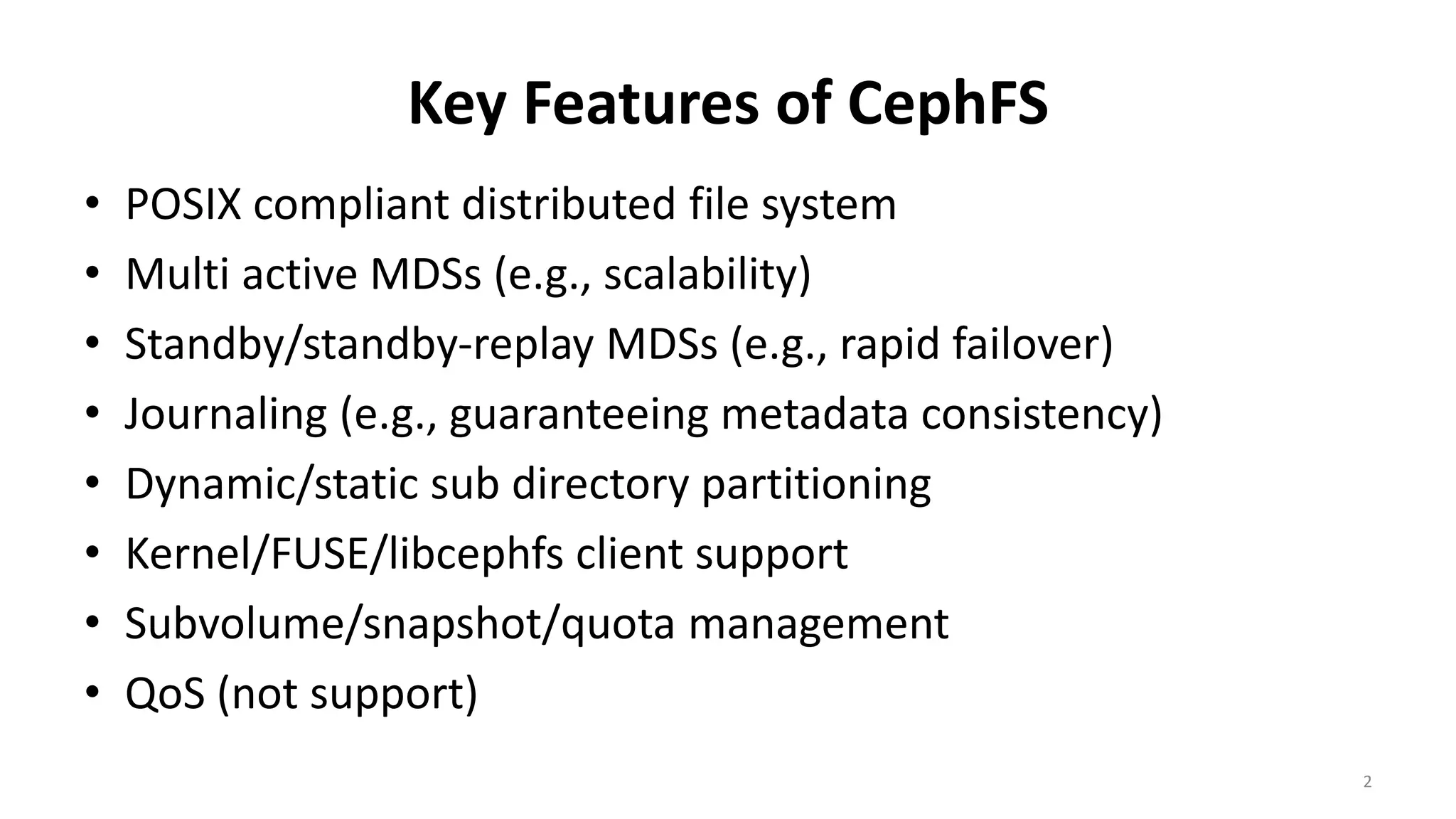 Revisiting CephFS MDS and mClock QoS Scheduler | PPTX