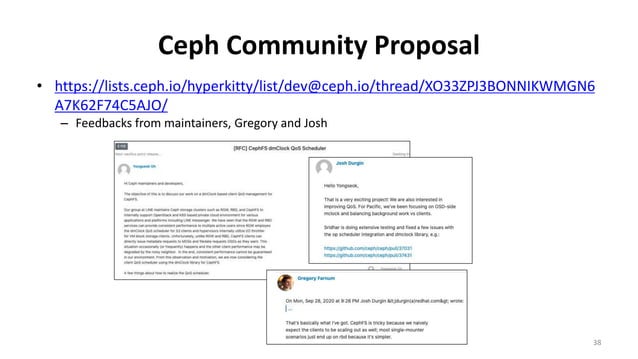 Revisiting CephFS MDS and mClock QoS Scheduler | PPTX