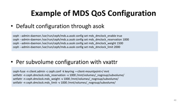 Revisiting CephFS MDS and mClock QoS Scheduler | PPTX