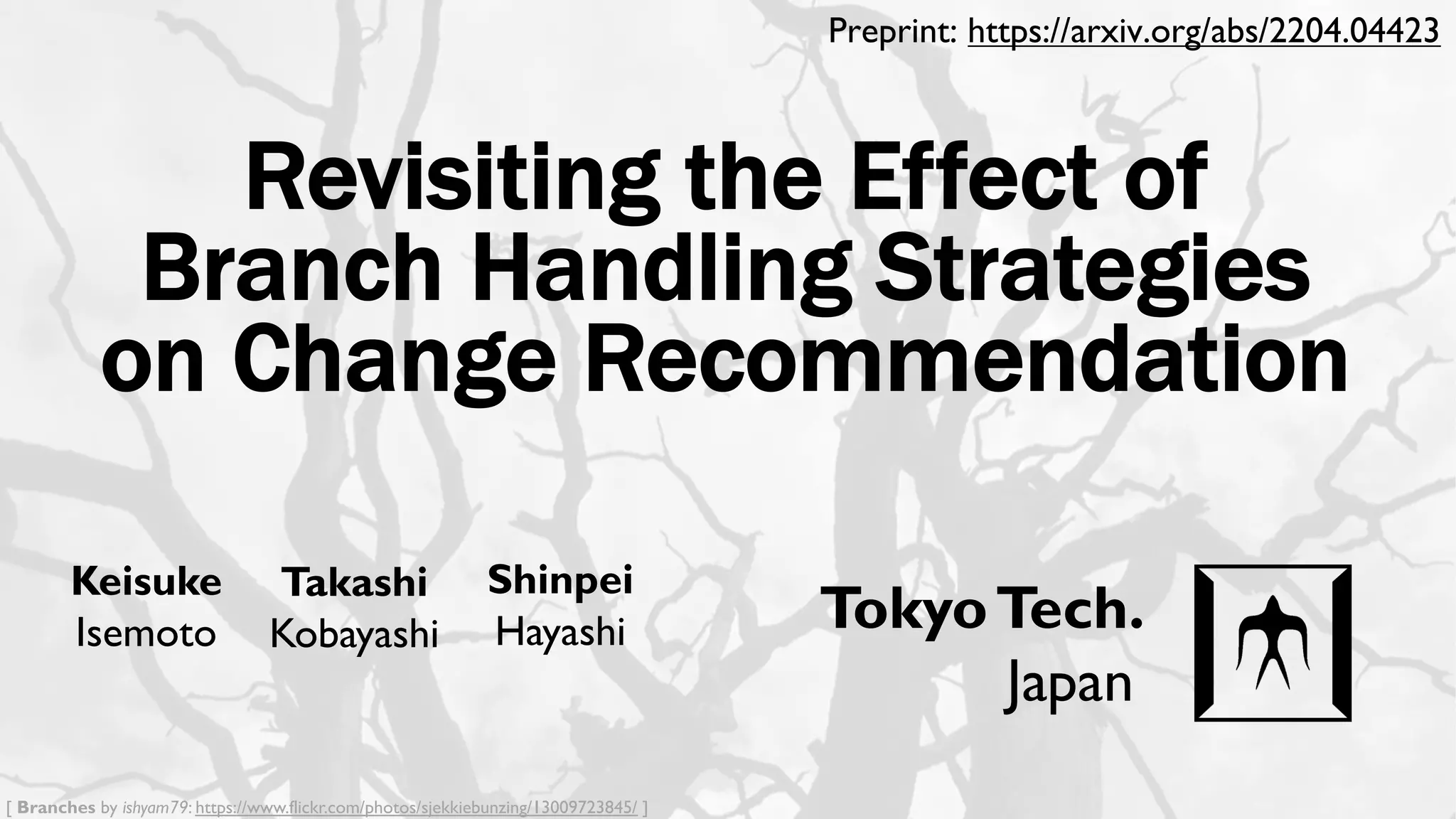 Revisiting the Effect of Branch Handling Strategies on Change ...