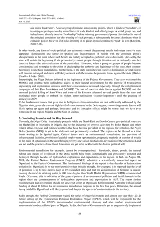 Revisiting ethno nationalism in the niger delta of nigeria | PDF | Politics