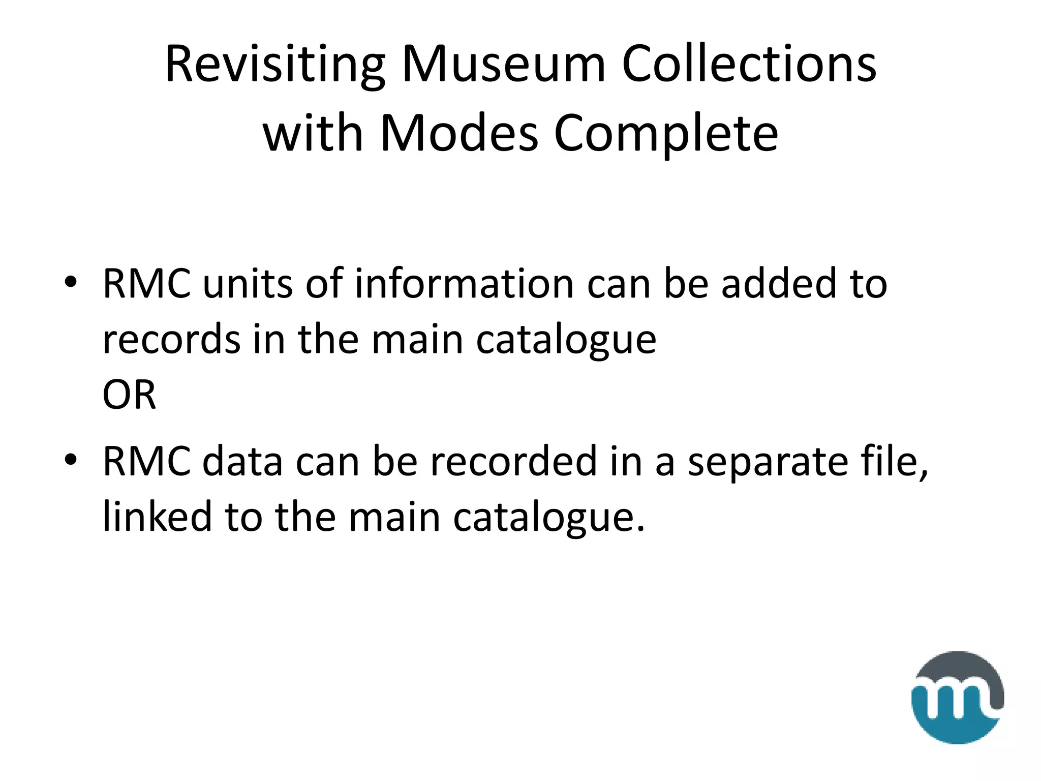 Revisiting Museum Collections with Modes | PPT