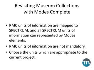 Revisiting Museum Collections with Modes | PPT