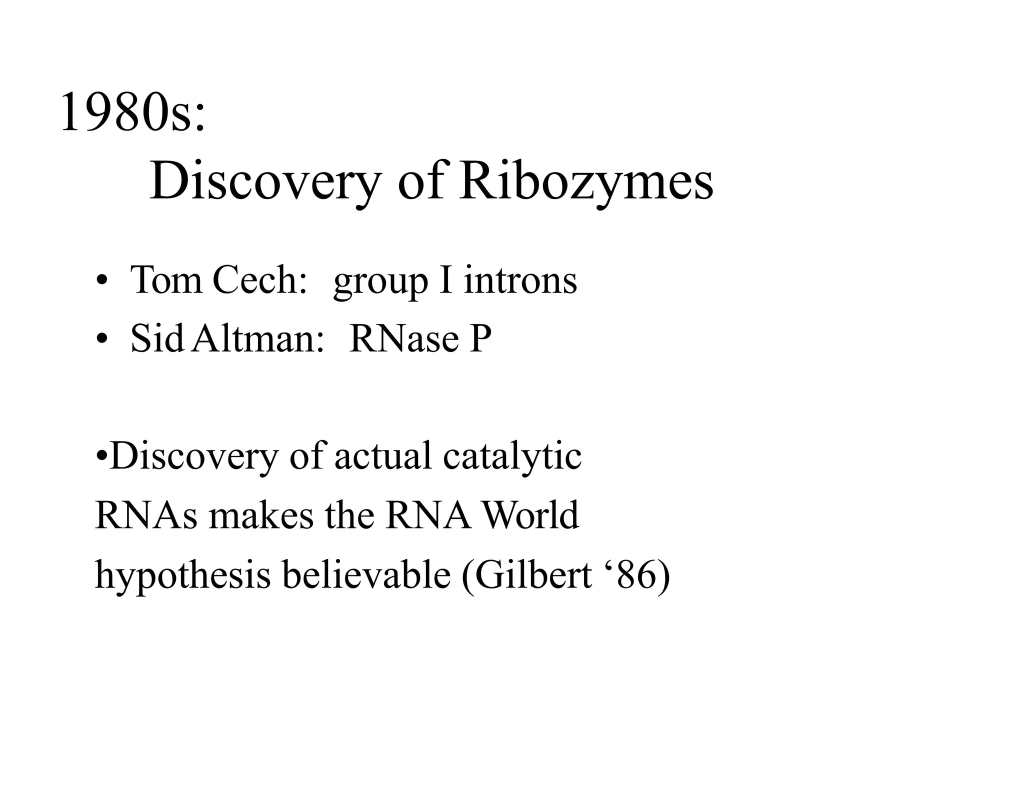 Revisiting origin of life and the RNA world | PPTX