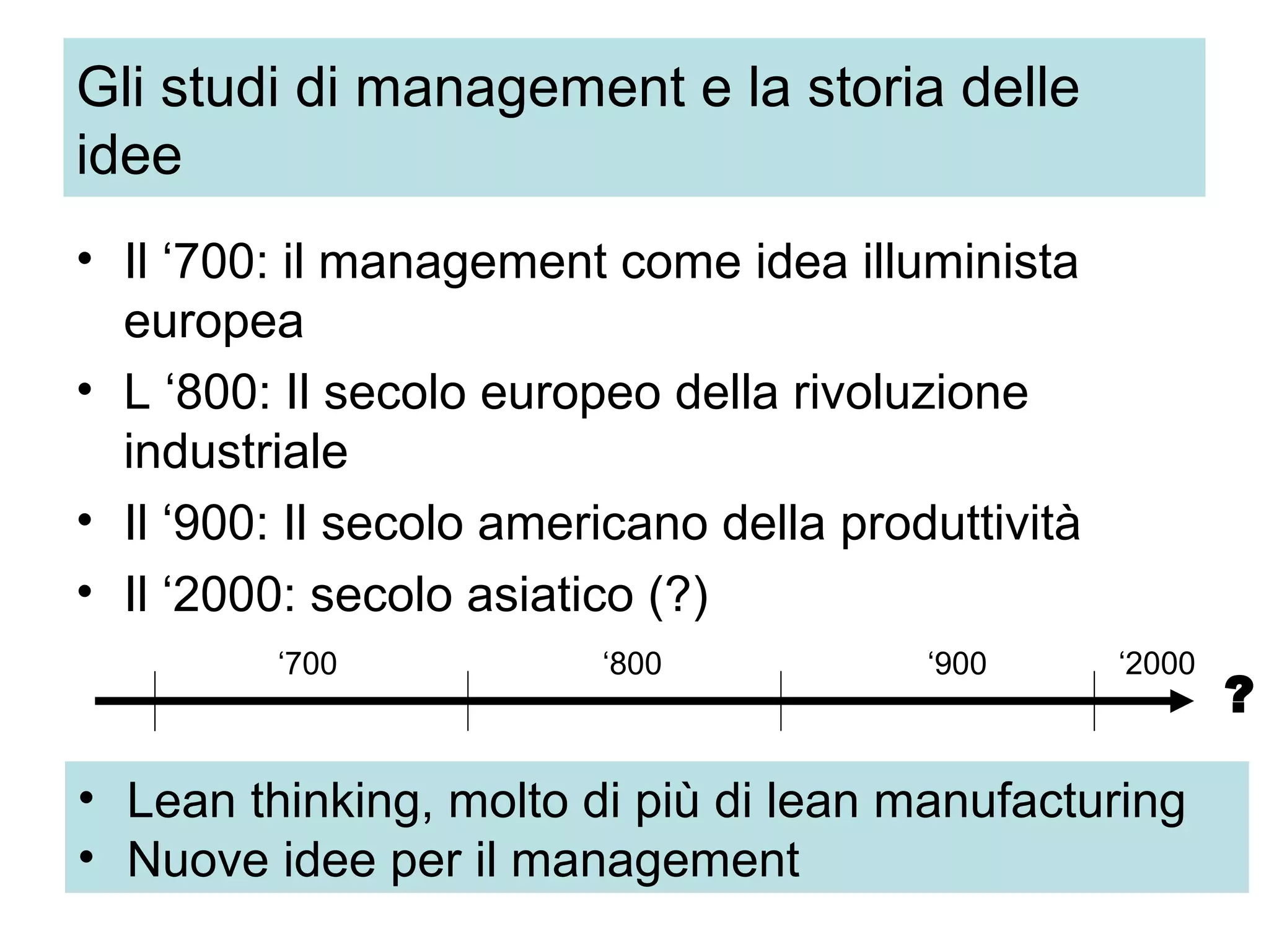 Revisiting Taylor Le basi del lean thinking nei principi del management ...
