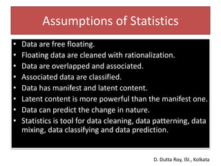 Revisiting the fundamental concepts and assumptions of statistics pps | PPT