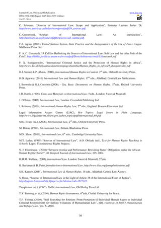 Revisiting the interaction of the trilogy of sources of international law | PDF