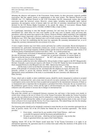 Revisiting the interaction of the trilogy of sources of international ...