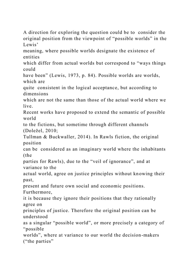 REVISITING THE VEIL OF IGNORANCE”and its implication for .docx