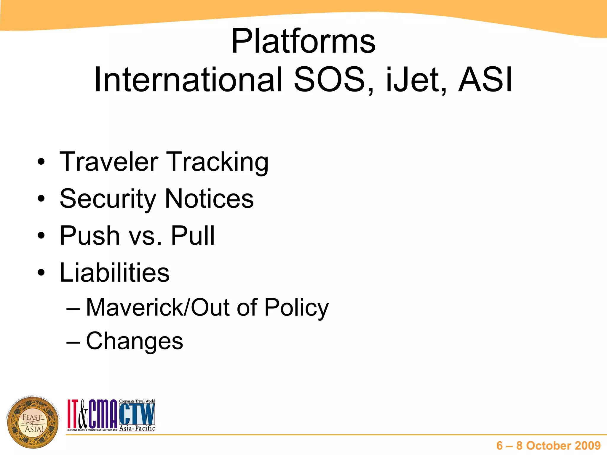 Revisiting traveller safety and security | PPT