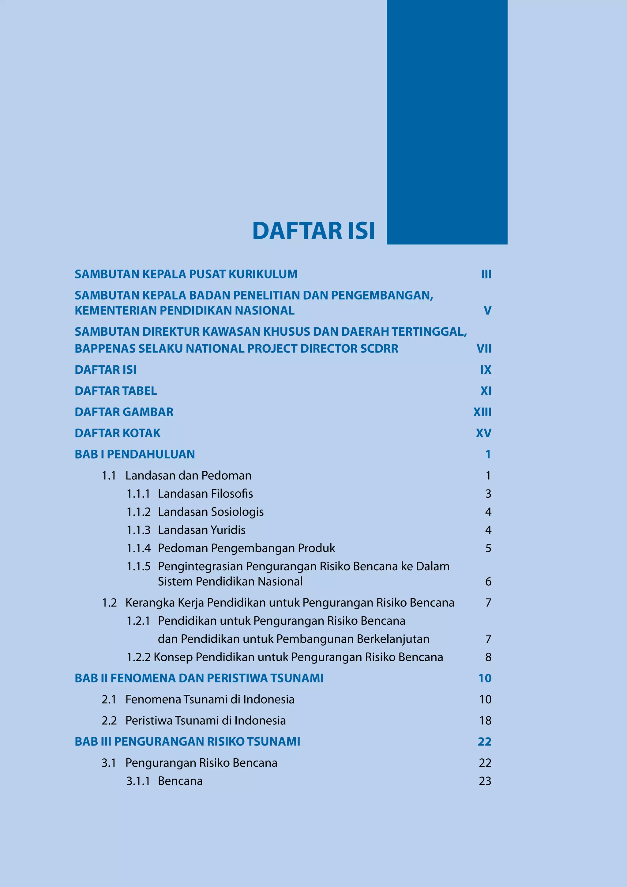 Buku Panduan Guru Pendidikan Pengurangan Risiko Bencana (PRB) Tsunami SD/MI, PUSKUR, UNDP, 2010 ...