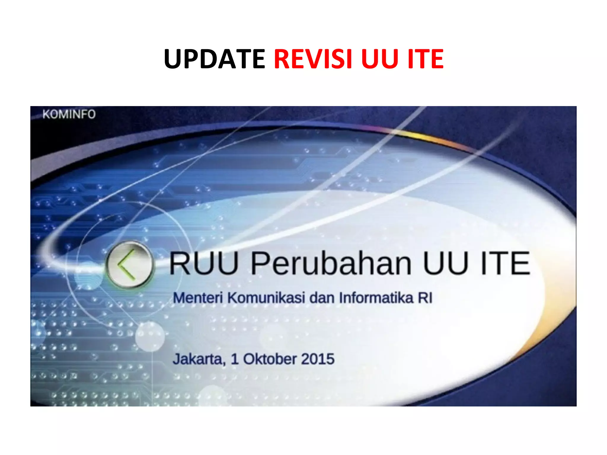 Revisi UU ITE dan Masa Depan Demokrasi di Indonesia | PDF