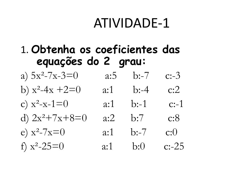 Equações Do 2ºgrau Função Polinomial Do 1º E 2º Grau Semelhanças S…