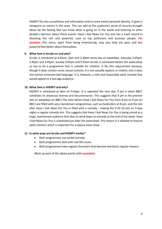 Comedy revison questions with answers | DOCX