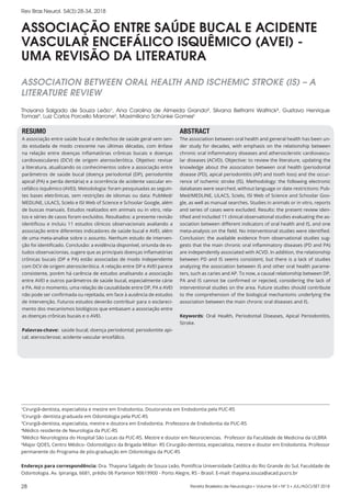 periodontitis como factor de riesgo para acv isquemico | PDF