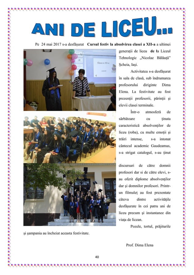 Revista ani de scoala nr. 17 | PDF