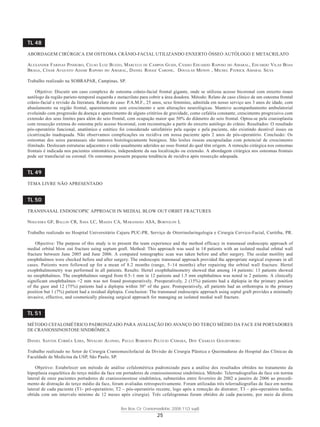 Revista brasileira de cirurgia craniomaxilofacial | PDF
