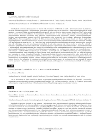 Revista brasileira de cirurgia craniomaxilofacial | PDF