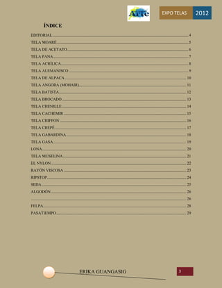 tipos de telas | PDF