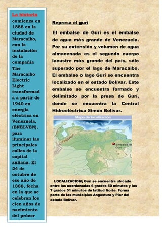 represas de venezuela | DOCX