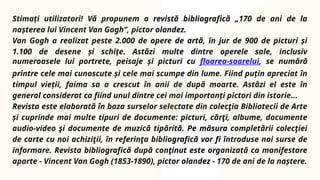 Vincent Van Gogh: Revistă bibliografică. | PPTX