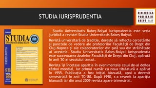 Reviste științifice în domeniul dreptului | PPT