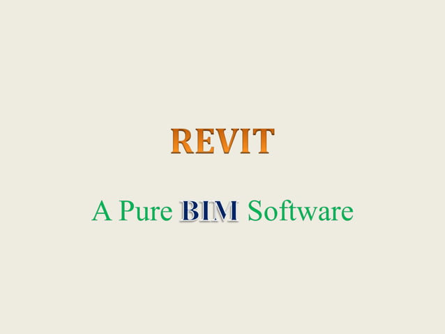 Revit introduction class | PPT | Computing | Technology & Computing