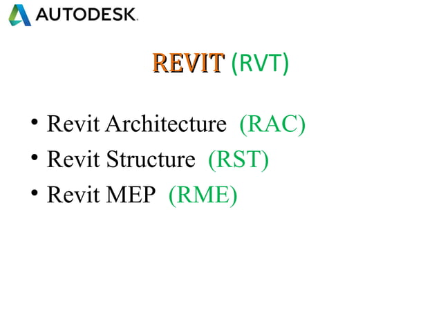 Revit introduction class | PPT | Computing | Technology & Computing