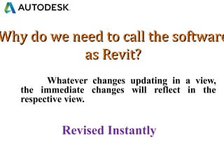 Revit introduction class | PPT | Computing | Technology & Computing