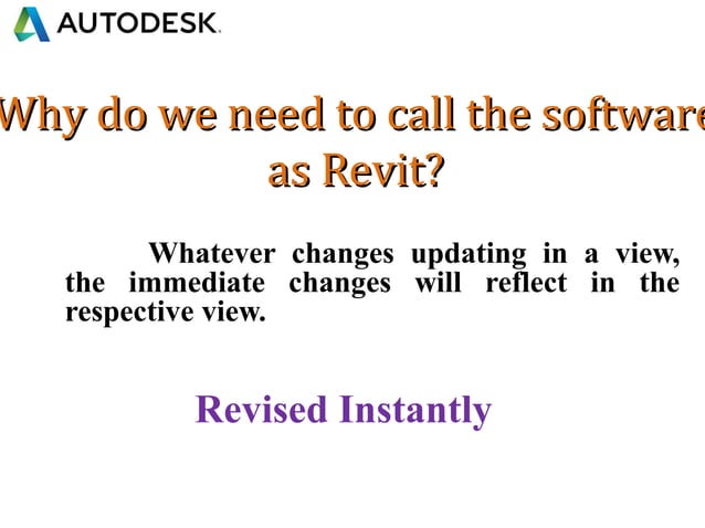 Revit introduction class | PPT | Computing | Technology & Computing