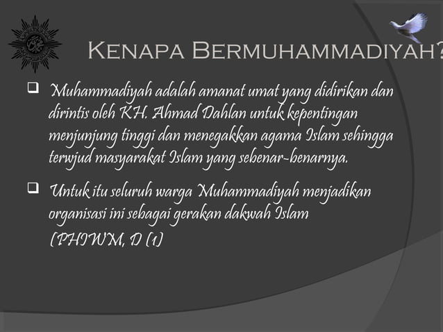 Revitalisasi ideologi muhammadiyah dari eksplorasi ke objektifikasi | PPT