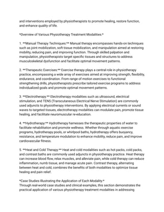 Revitalize - The Comprehensive Guide to Physiotherapy | PDF