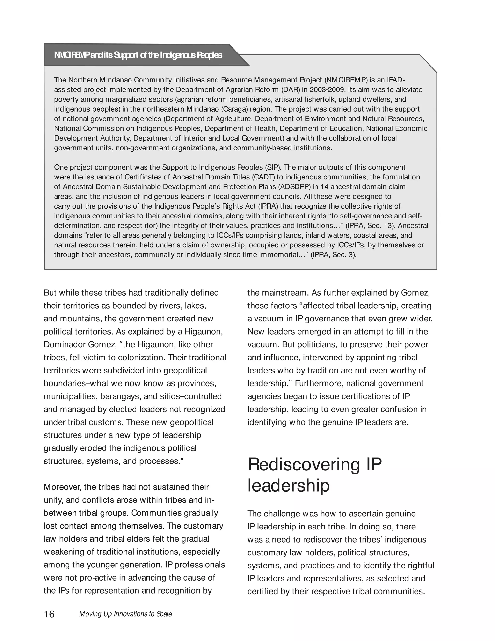 Revitalizing indigenous leadership | PDF