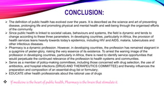 Revitalizing the role of pharmacists | PPT