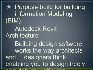 Revit architecture. | PPTX