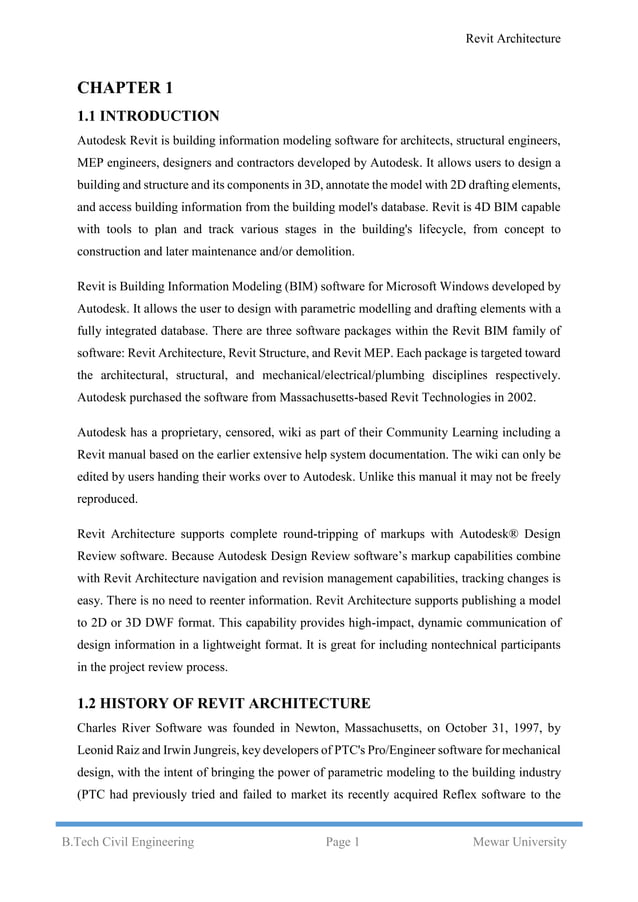 Revit architecture | PDF | Graphics Software | Computer Software and ...