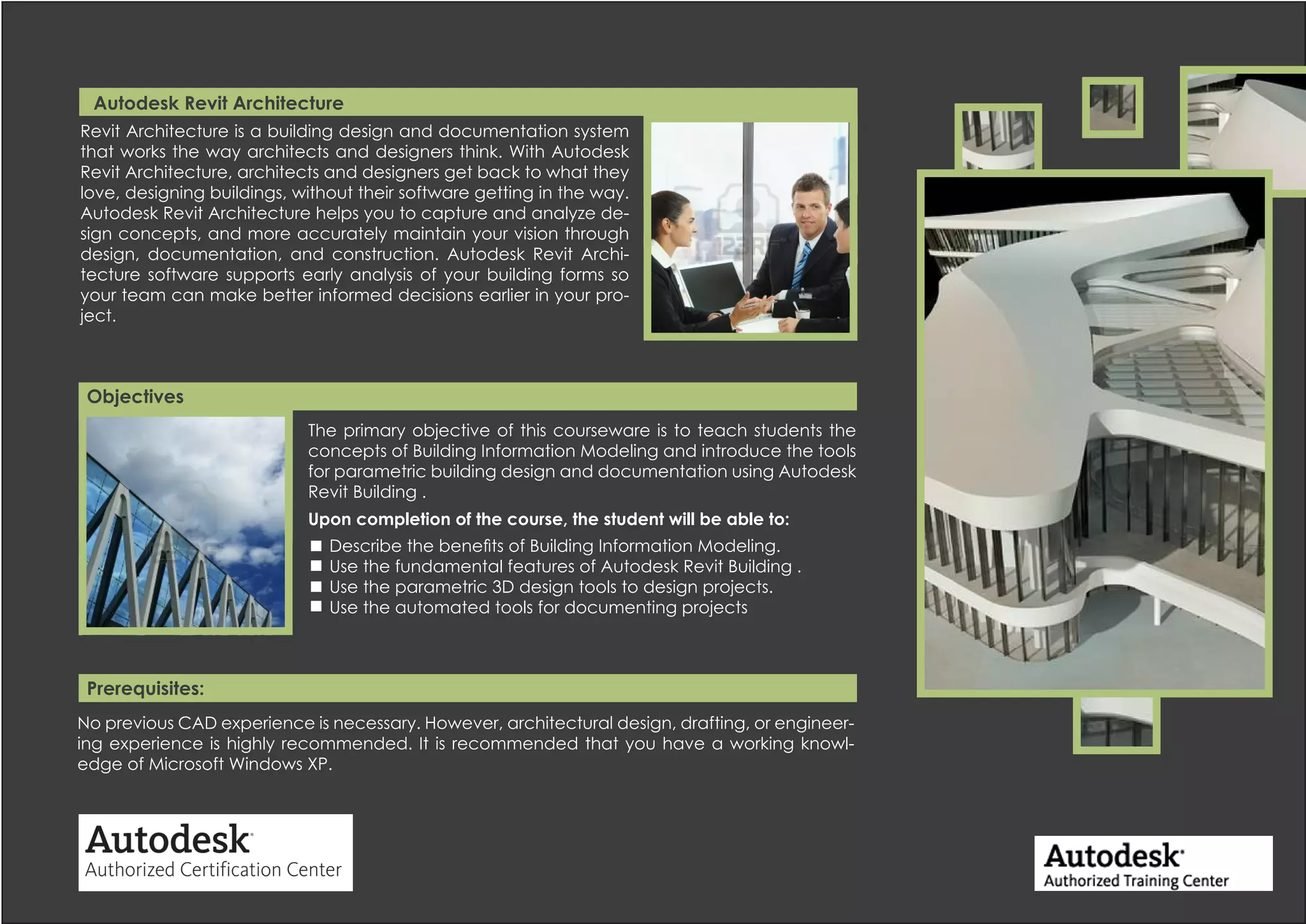Revit architecture brochure | PDF