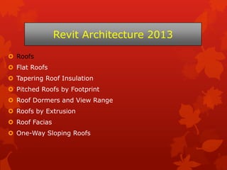 Revit architecture 2013 course | PPTX | Civil Engineering Industry | Industries