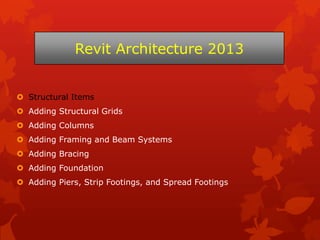 Revit architecture 2013 course | PPTX | Civil Engineering Industry ...