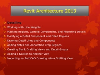 Revit architecture 2013 course | PPTX | Civil Engineering Industry | Industries