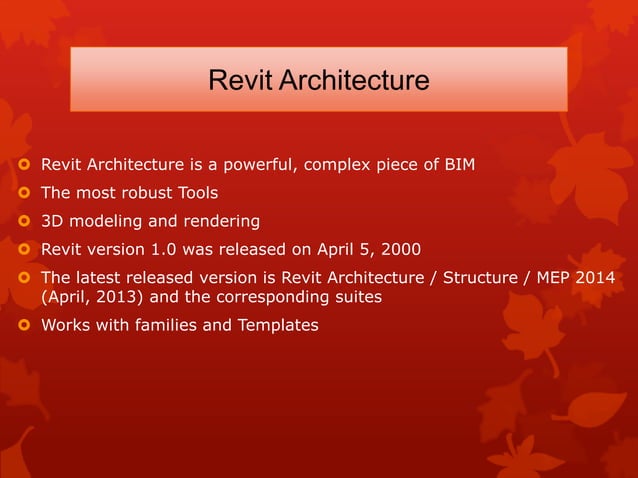 Revit architecture 2013 course | PPT