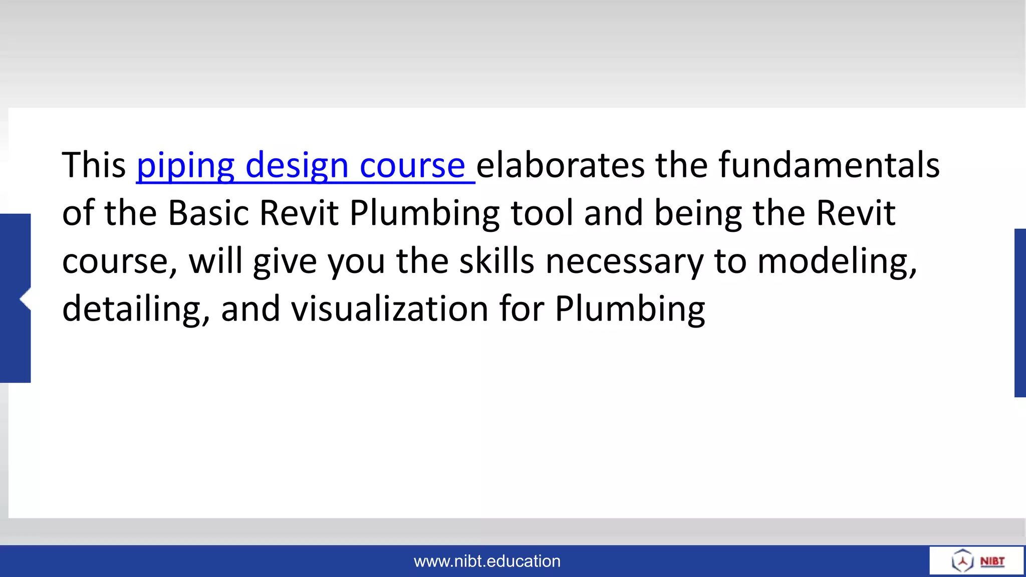 Revit basic plumbing modeling | PPTX